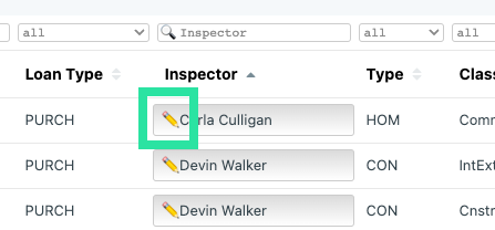 Editing Inspector Accounts – EVP