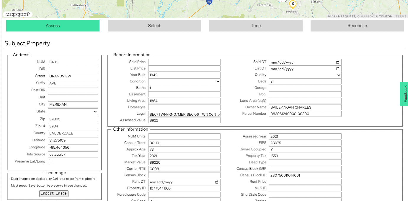 Assess Subject Property - Commercial – EVP